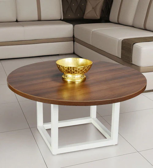 Wooden Top Center Table With Metal Frame Base – Dura Furniture